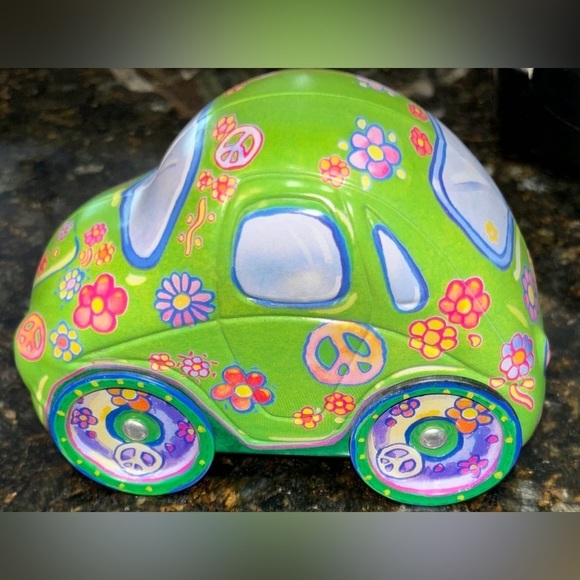 unbranded | Toys | Vw Beetle Bug 96s Era Tin Car With Flowers And Peace ...